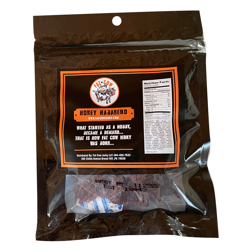 Honey BBQ Beef Jerky | Fat Cow Jerky: Udderly Perfect Jerky
