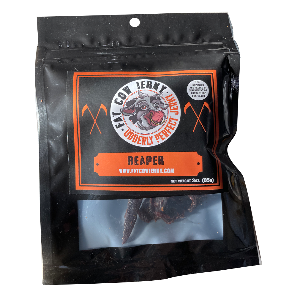Reaper Smoked Beef Jerky | Fat Cow Jerky: Udderly Perfect Jerky