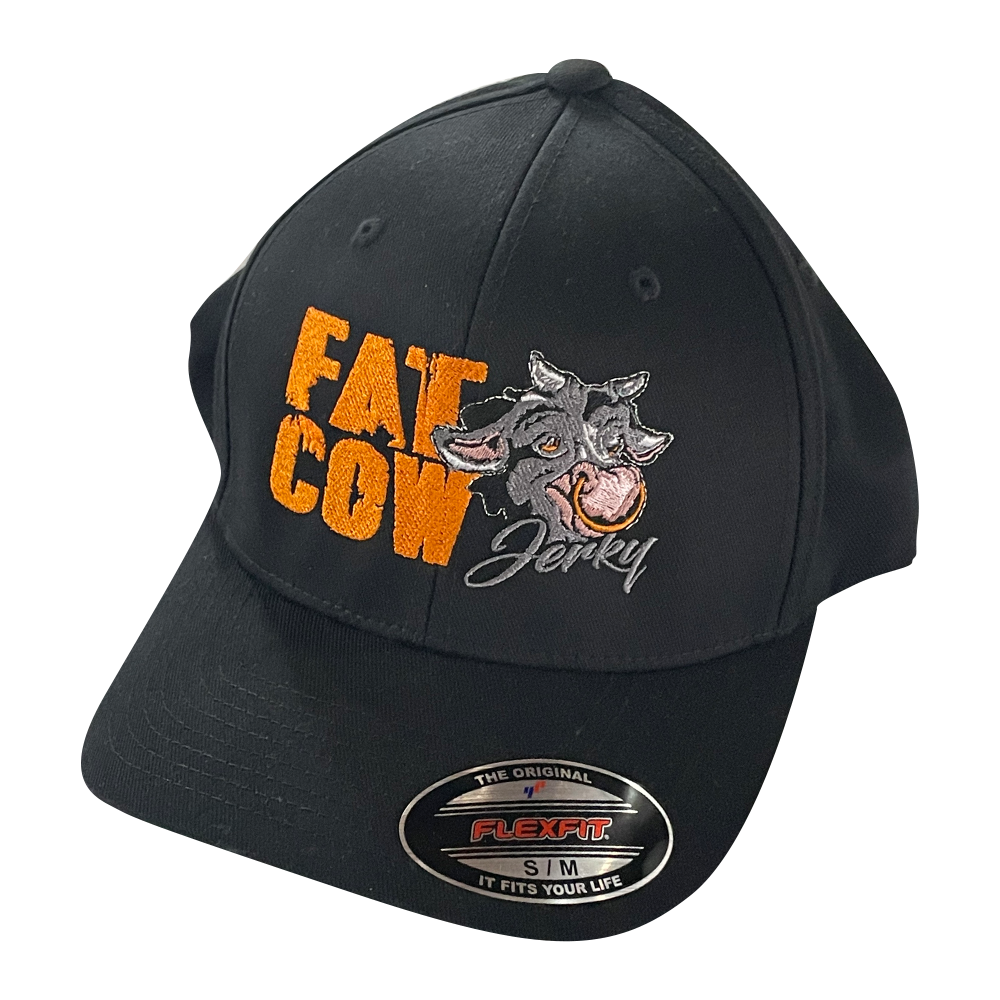 Fat Cow Jerky Moisture-Wicking FlexFit Cap | Fat Cow Jerky: Udderly ...